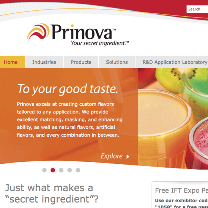 Prinova Group: Website - Julia Moran Martz